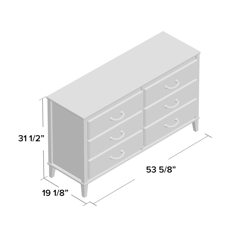Sierra Ridge Mesa 6 Drawer Double Dresser